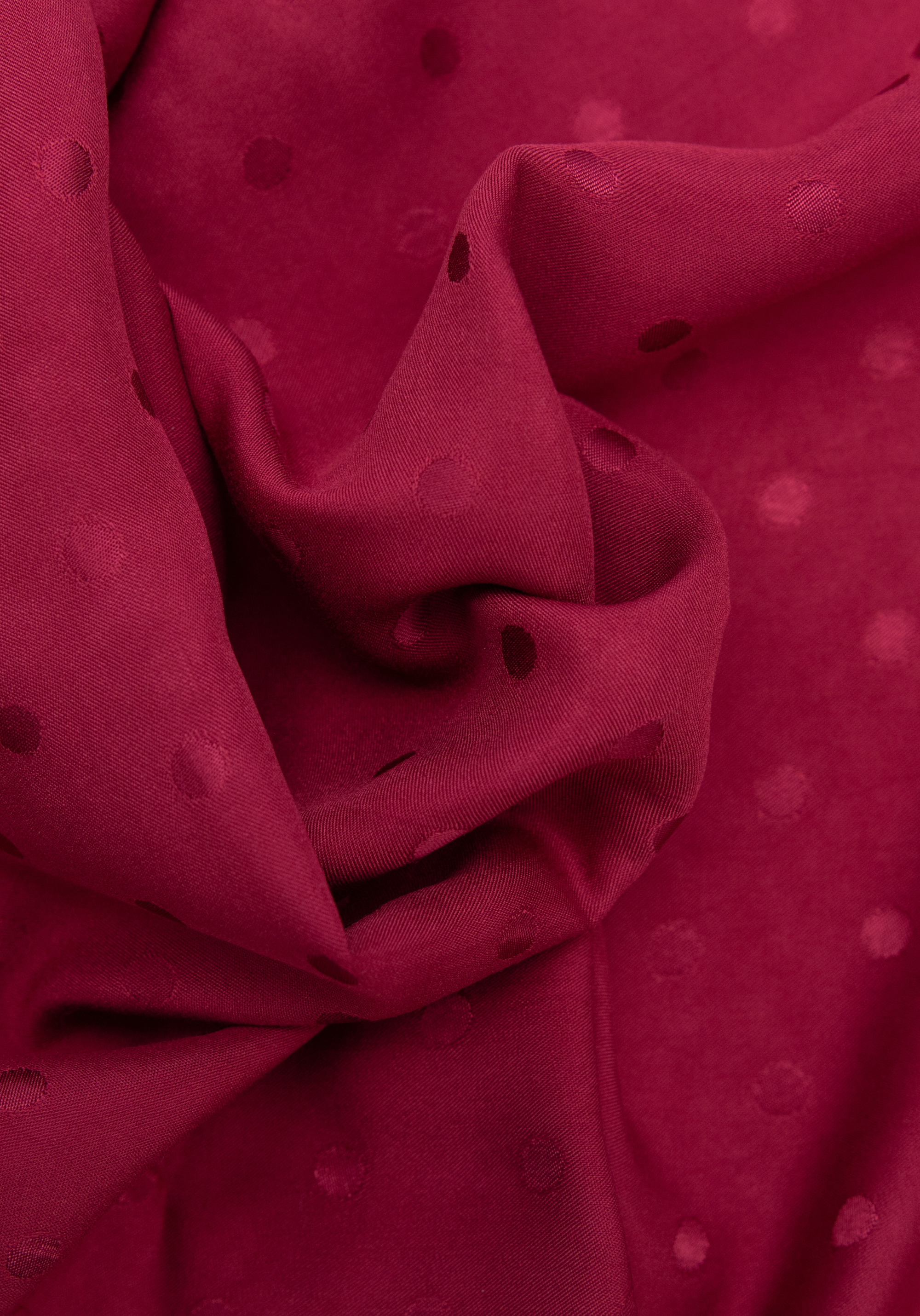 60 CM COUPON - Lucente polka dot jacquard fabric - Tango Red – Maison Fauve