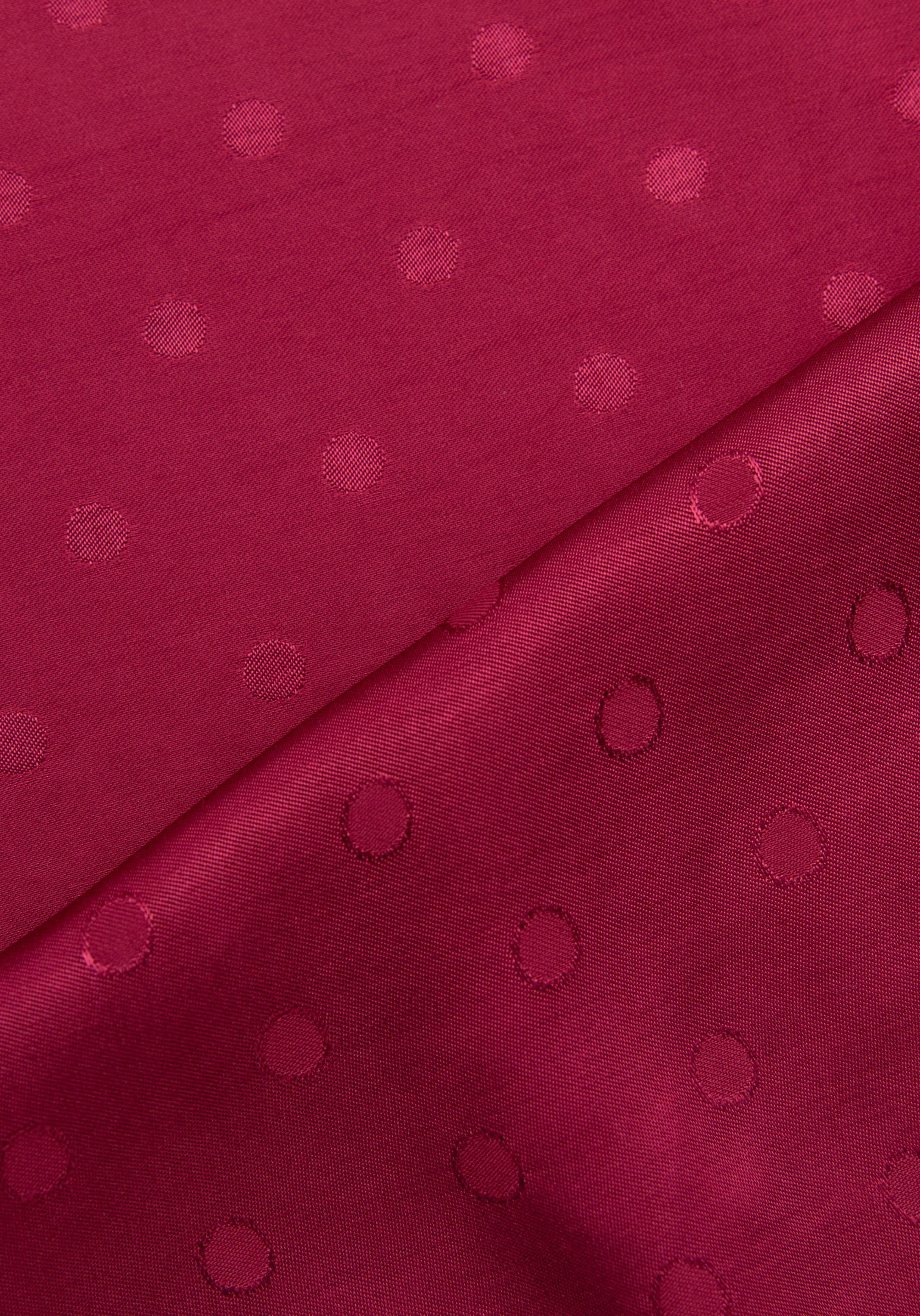 60 CM COUPON - Lucente polka dot jacquard fabric - Tango Red – Maison Fauve